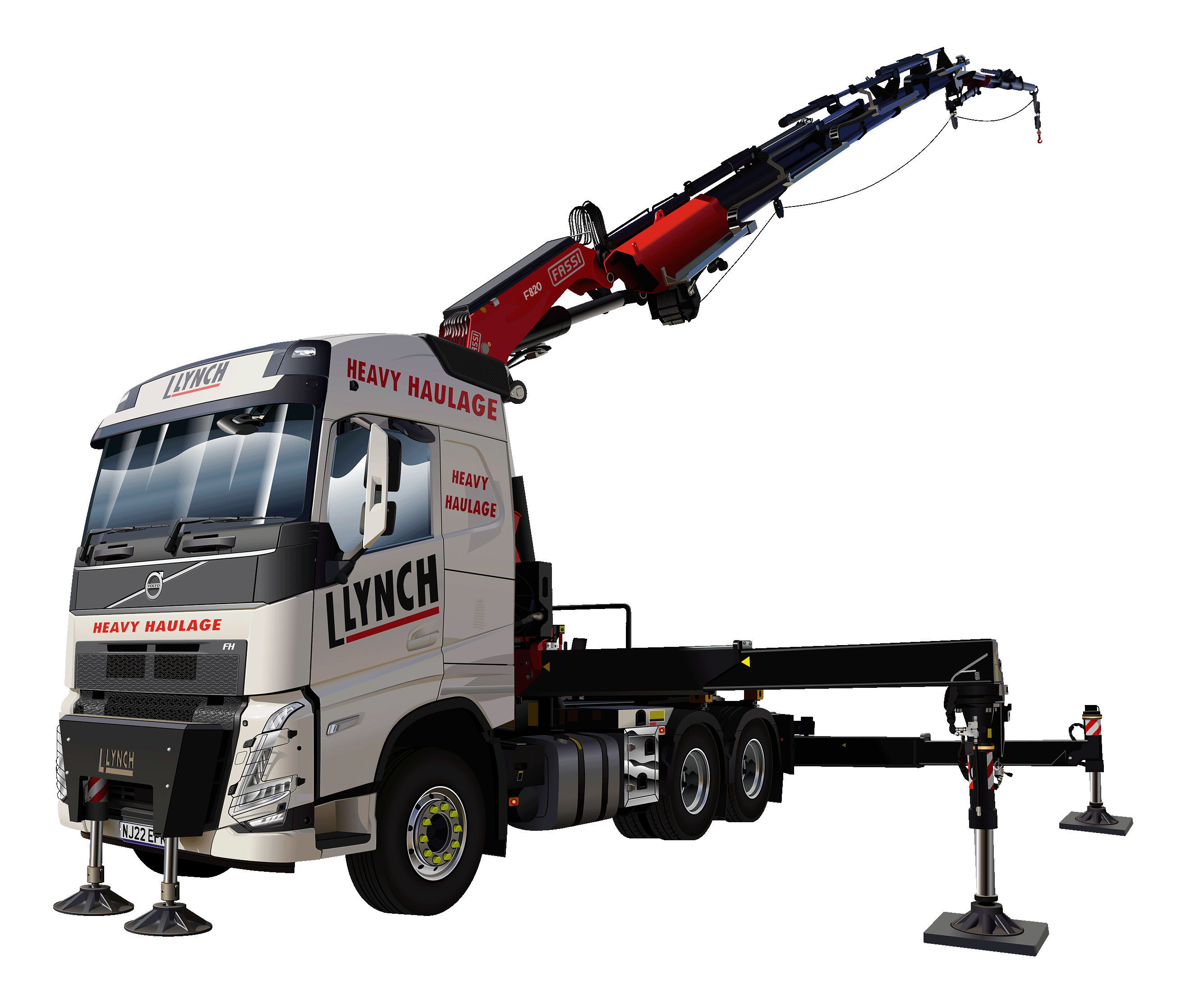 Artic Hiab Crane Lorry